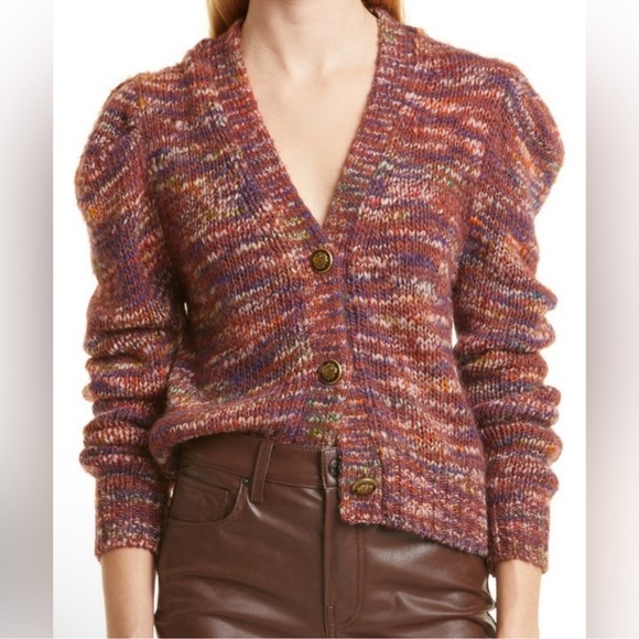 Veronica Beard | Sweaters | Veronica Beard Amosa Puff Sleeve Space Dye ...